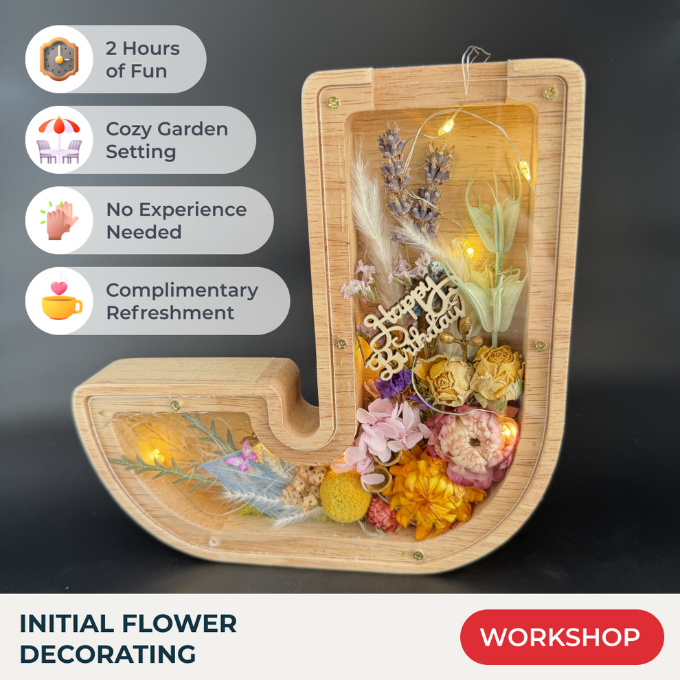 INITIAL FLOWER DECORATING WORKSHOP – Lumé Petals